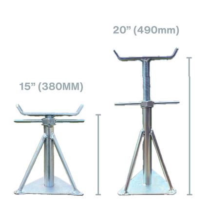 Large Static Caravan Axle Stand Mobile Home Supports Large 15" - 20 ...