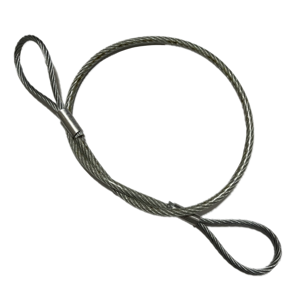 1 Metre Galvanised Wire Rope Restraining Cable PVC Coated – StaticSupply®