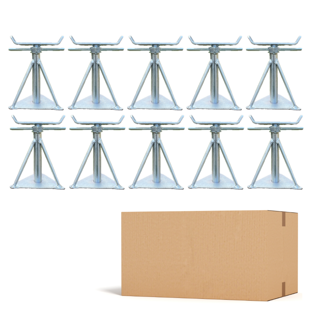 Box Quantity 10-Pack Small Static Caravan Axle Stand Mobile Home Suppo ...
